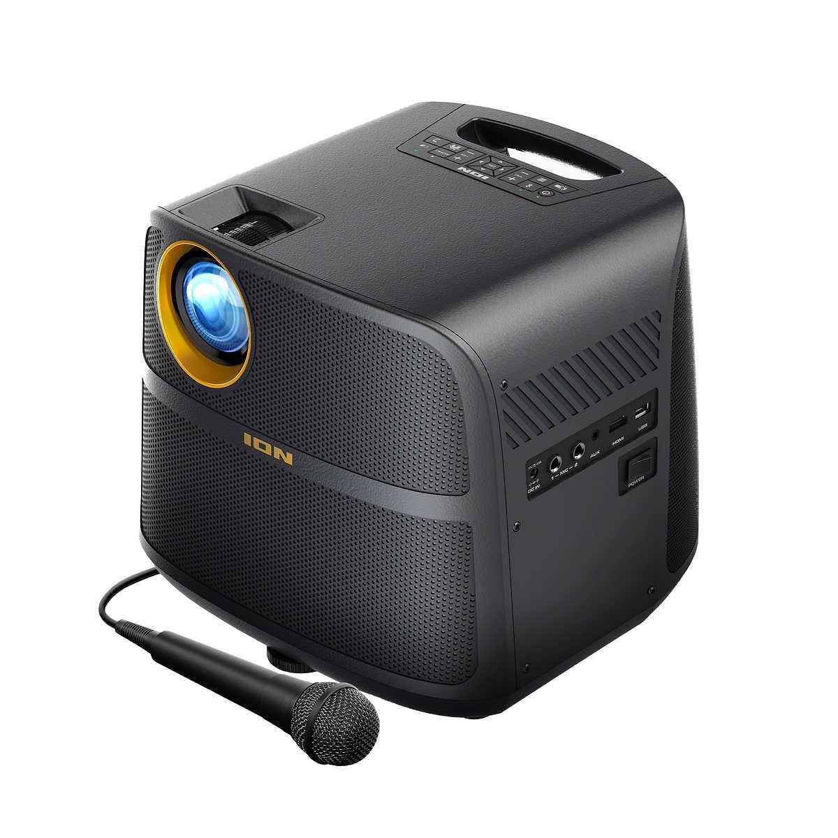 ION Audio Projector Max HD- Bluetooth Enabled, Karaoke Party Sound ...