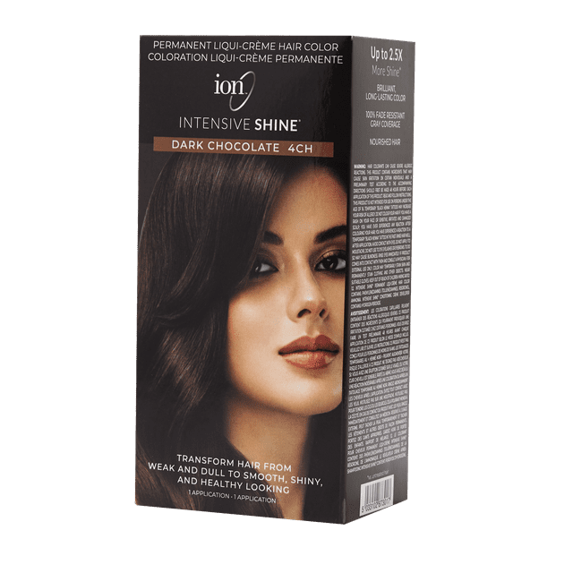 ION Intensive Shine Permanent Liqui-Creme Hair Color Kit Fade Resistant ...