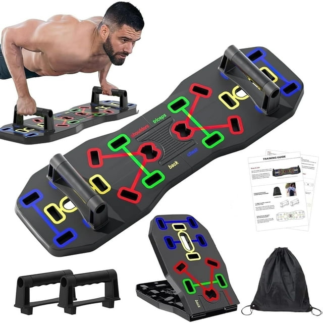 IOOKNA Push Up Board, Home Gym, Portable Exercise Equipment, Foldable ...
