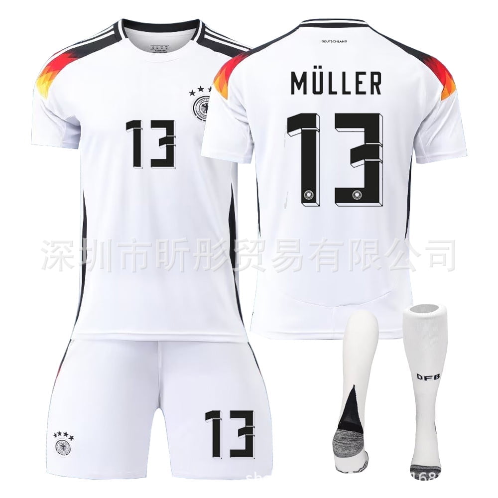 IOQWPRUOP 2024 European Cup German Football Uniform Home Jersey Cross ...