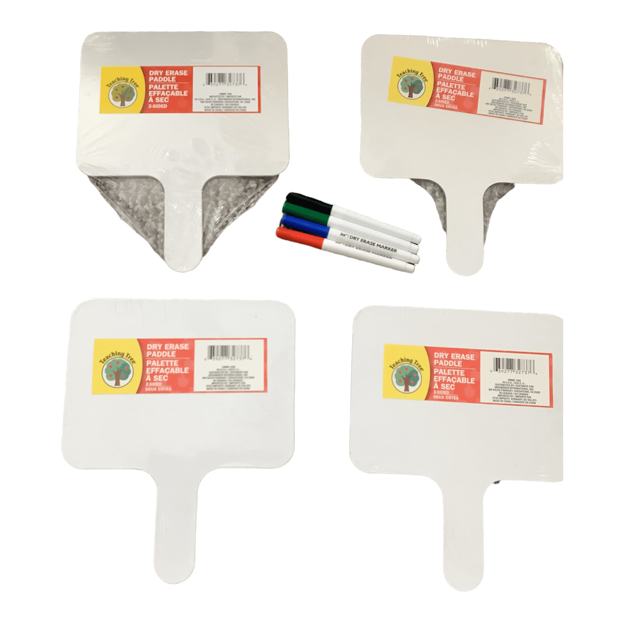 IOS 5pck Writing Dry Erase Paddle Doubled Sided White Board(9.5inX8in ...