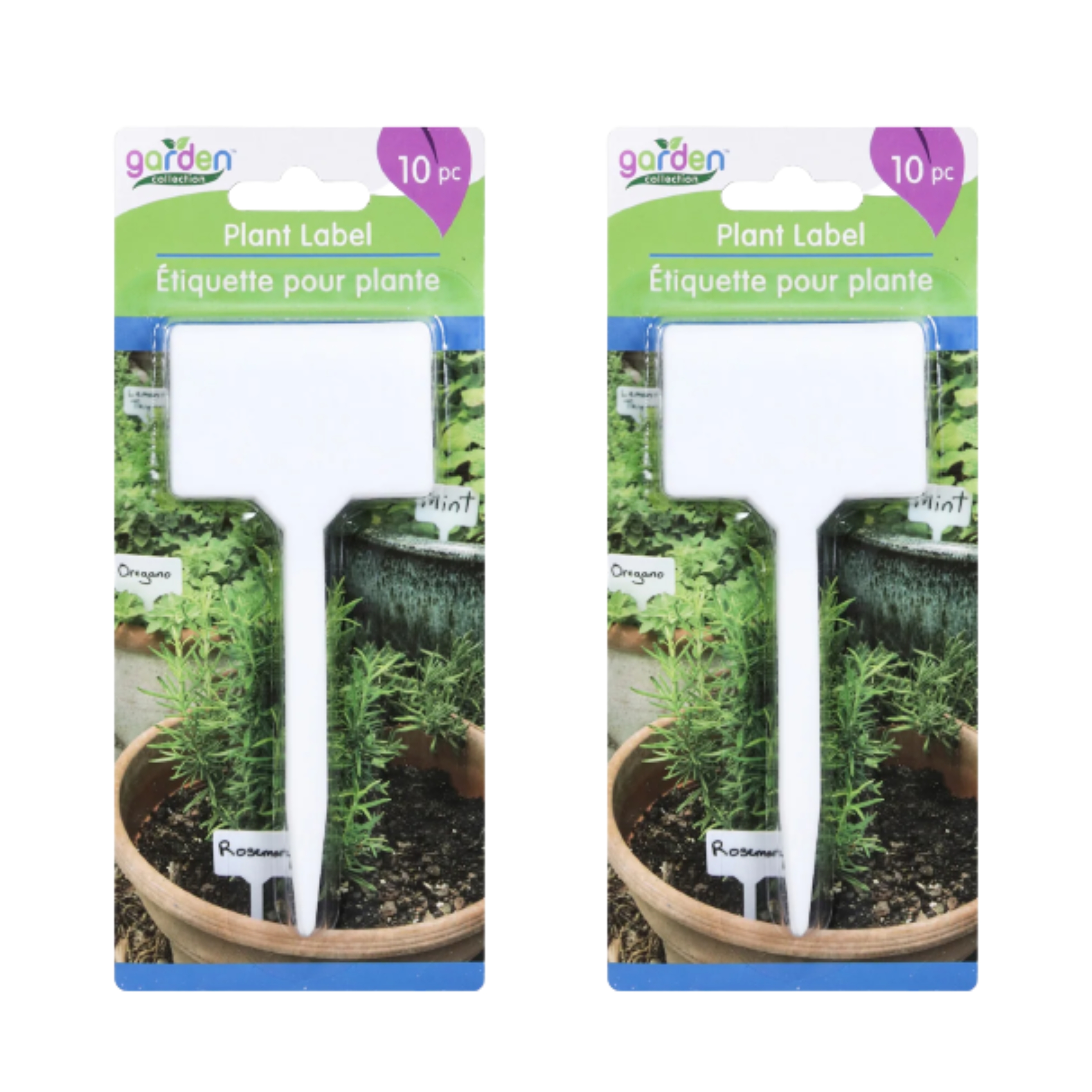 IOS Gardening Essential Plant Lovers White Plastic Plant Labels for ...