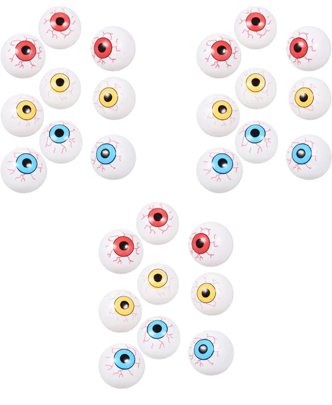 IOS Halloween Themed Plastic Ping Pong Spooky Assorted Horror Eyeballs ...