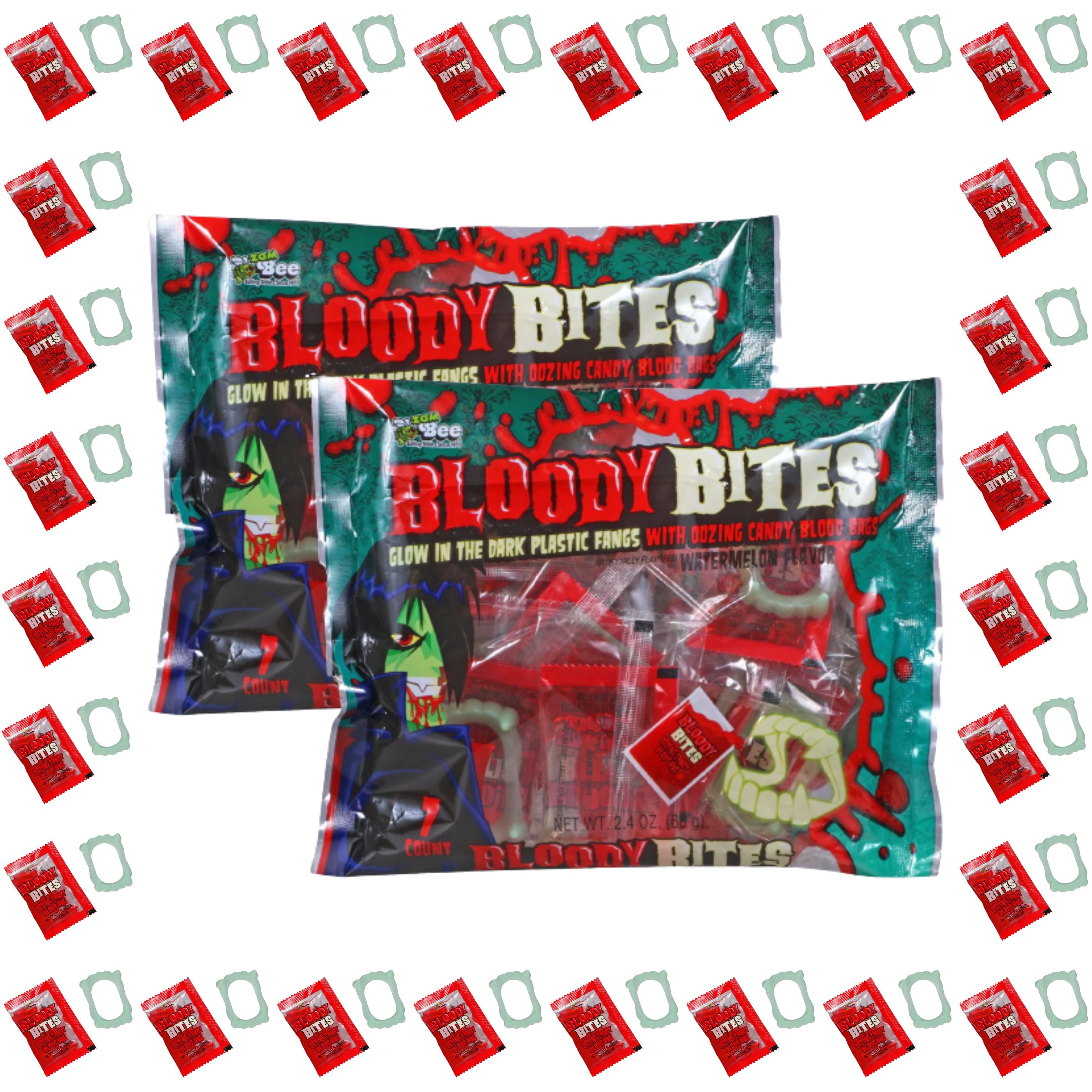 IOS Halloween Treats White Plastic Fangs With Oozing Red Candy Blood ...