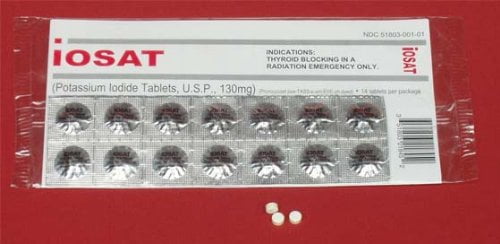 IOSAT Potassium Iodide Tablets USP, 130 mg, 14 Count - Walmart.com