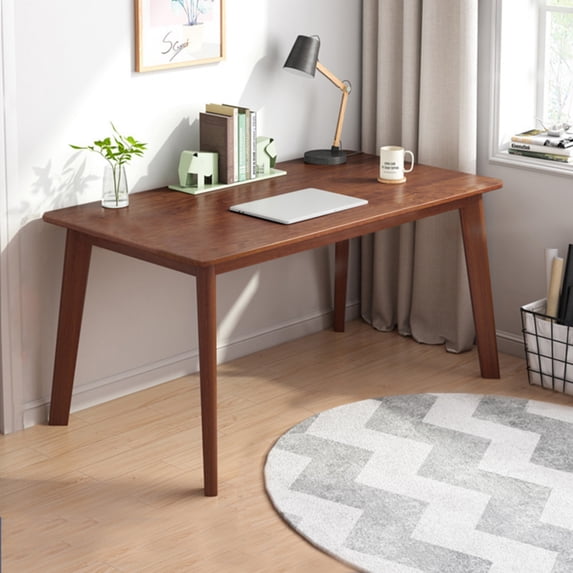 IOTXY Simple Wooden Writing Desk - 47“L Modern Computer Table for Study ...