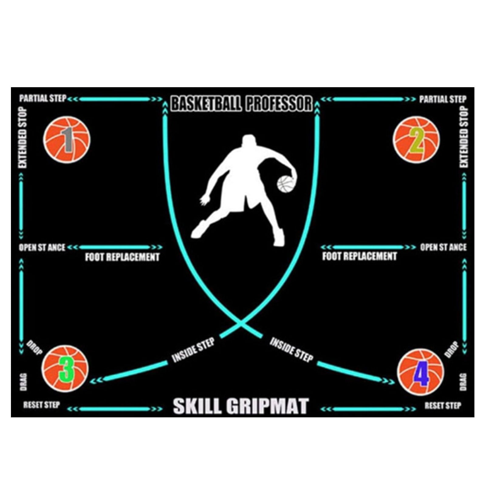IOTdou Basketball Training Mat Basketball Dribble Pad Rectangle Skill ...
