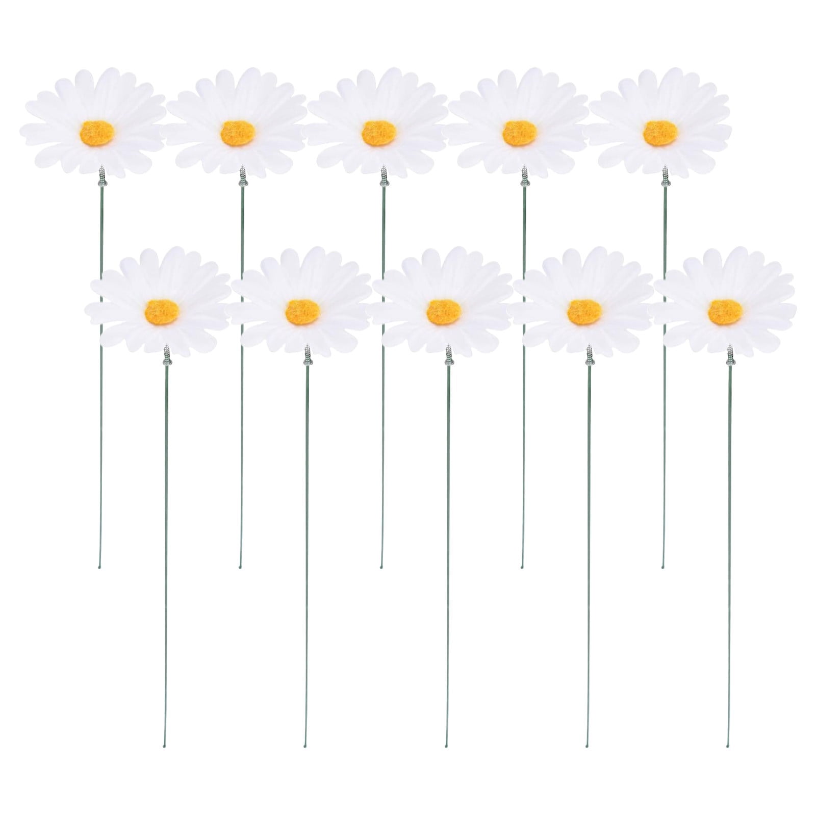 IOTdou Metal Garden Stakes,Hand-Forged Metal Daisy Flower Garden Stakes ...