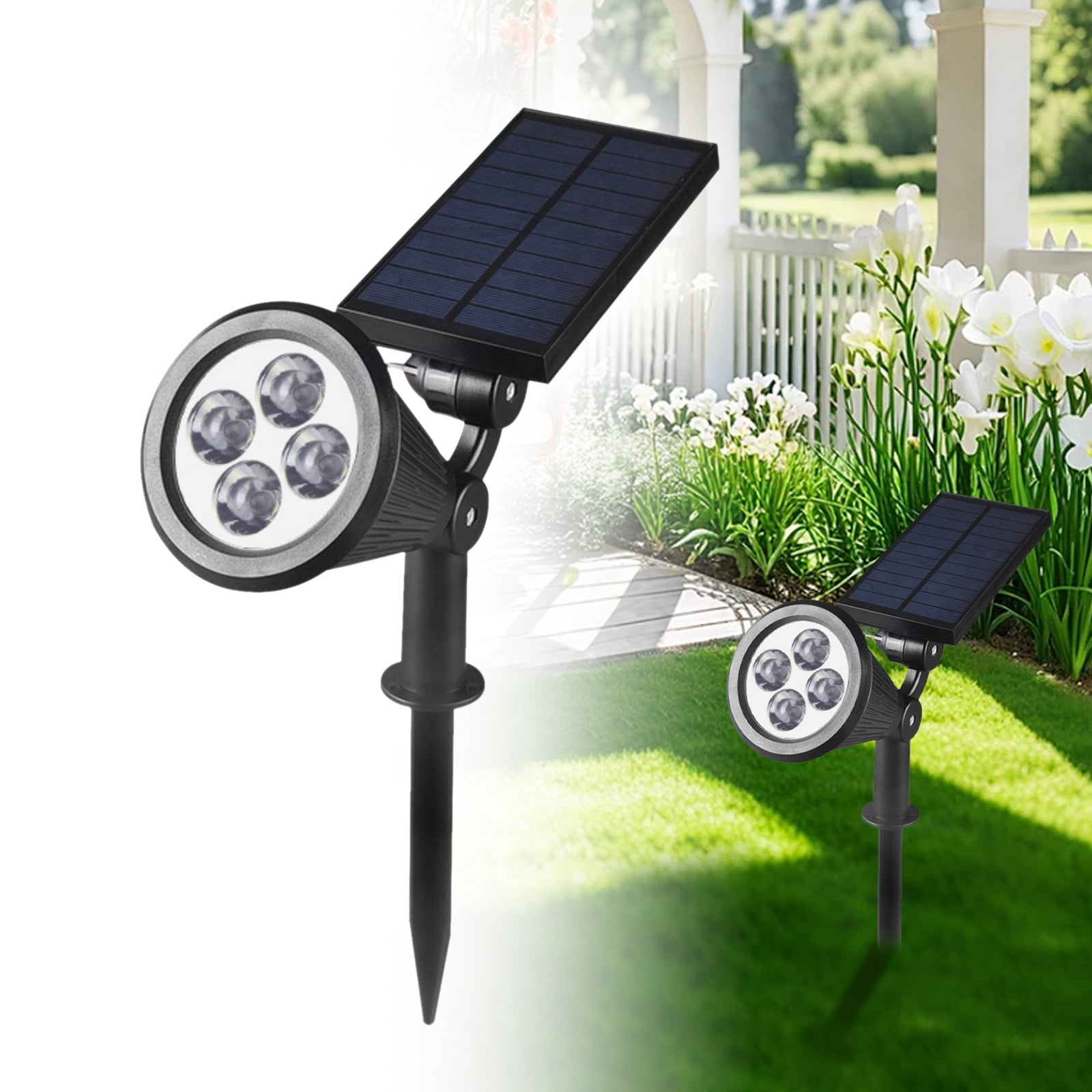 IOTdou Solar Lights Outdoor, Solar Spotlights, Outdoor Waterproof ...