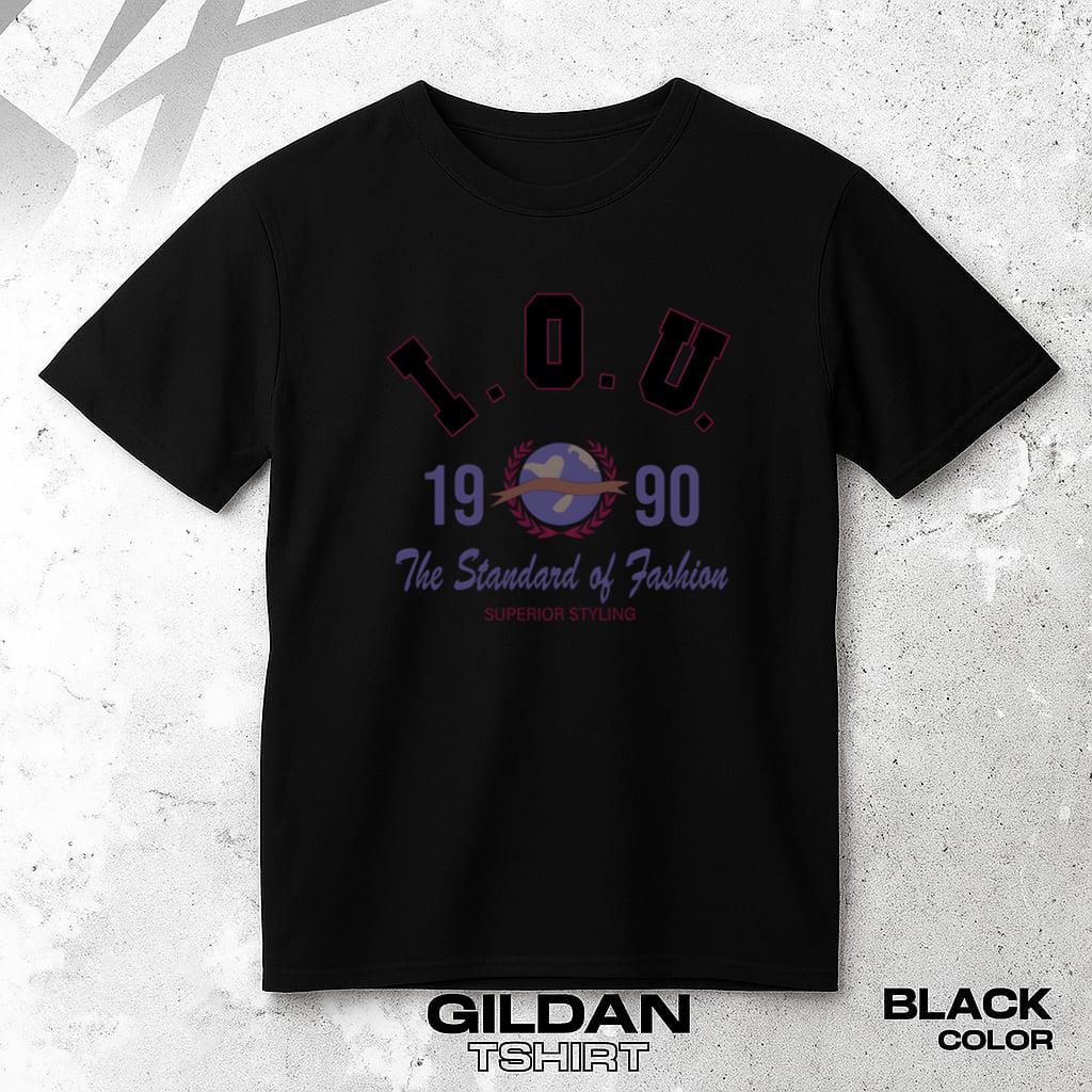 IOU Vintage 90s Pullover Classic Streetwear Throwback Graphic T-shirt ...