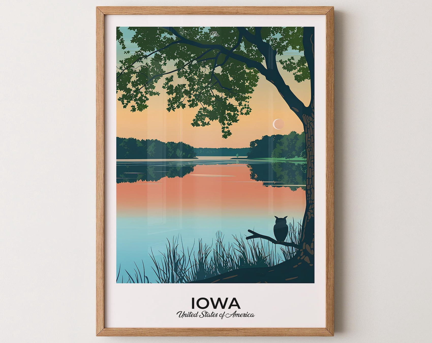 IOWA Poster, Iowa Travel Poster, Iowa Art Print, Iowa Wall Art, USA ...