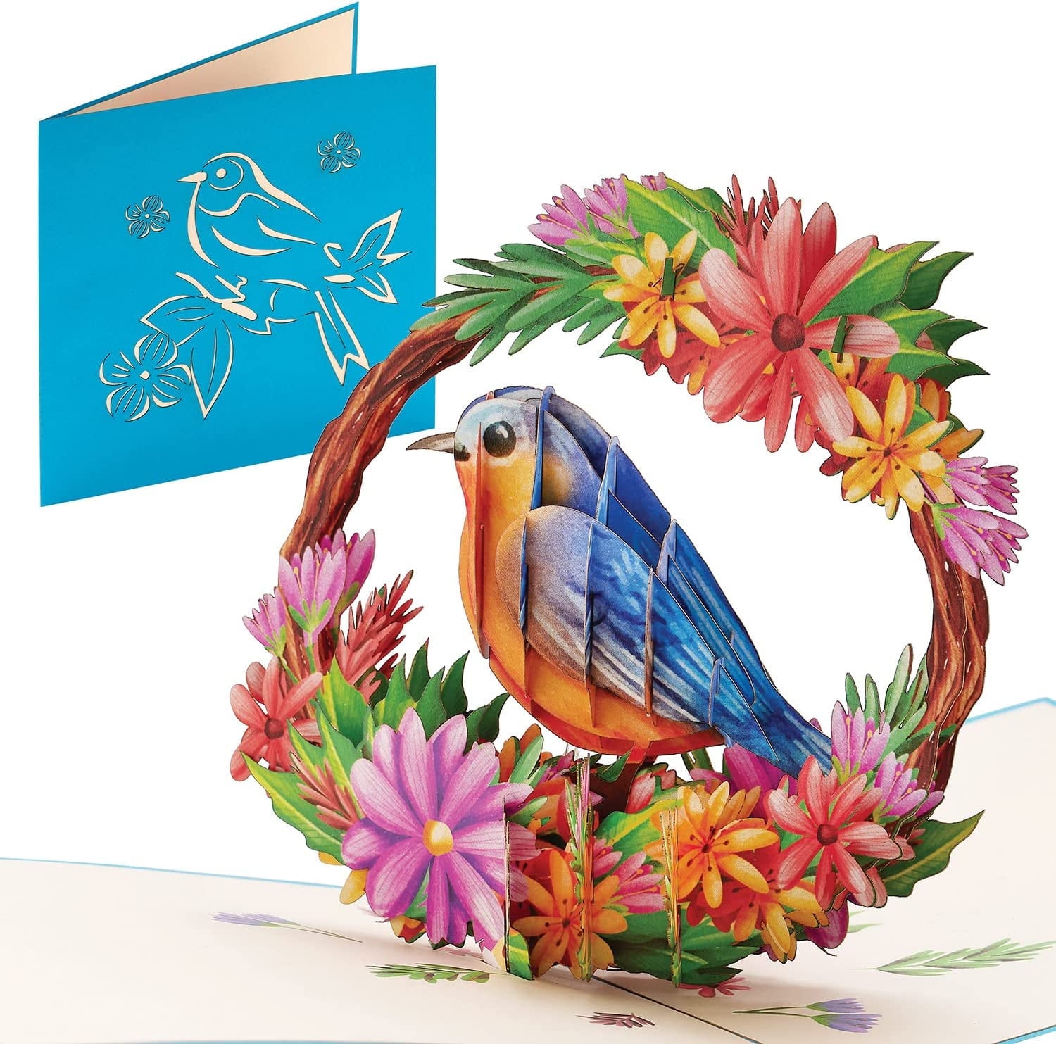 IOYOUNOW Bluebird Pop Up Card - 5x7 Inches Greetings Card with 3D Avian ...