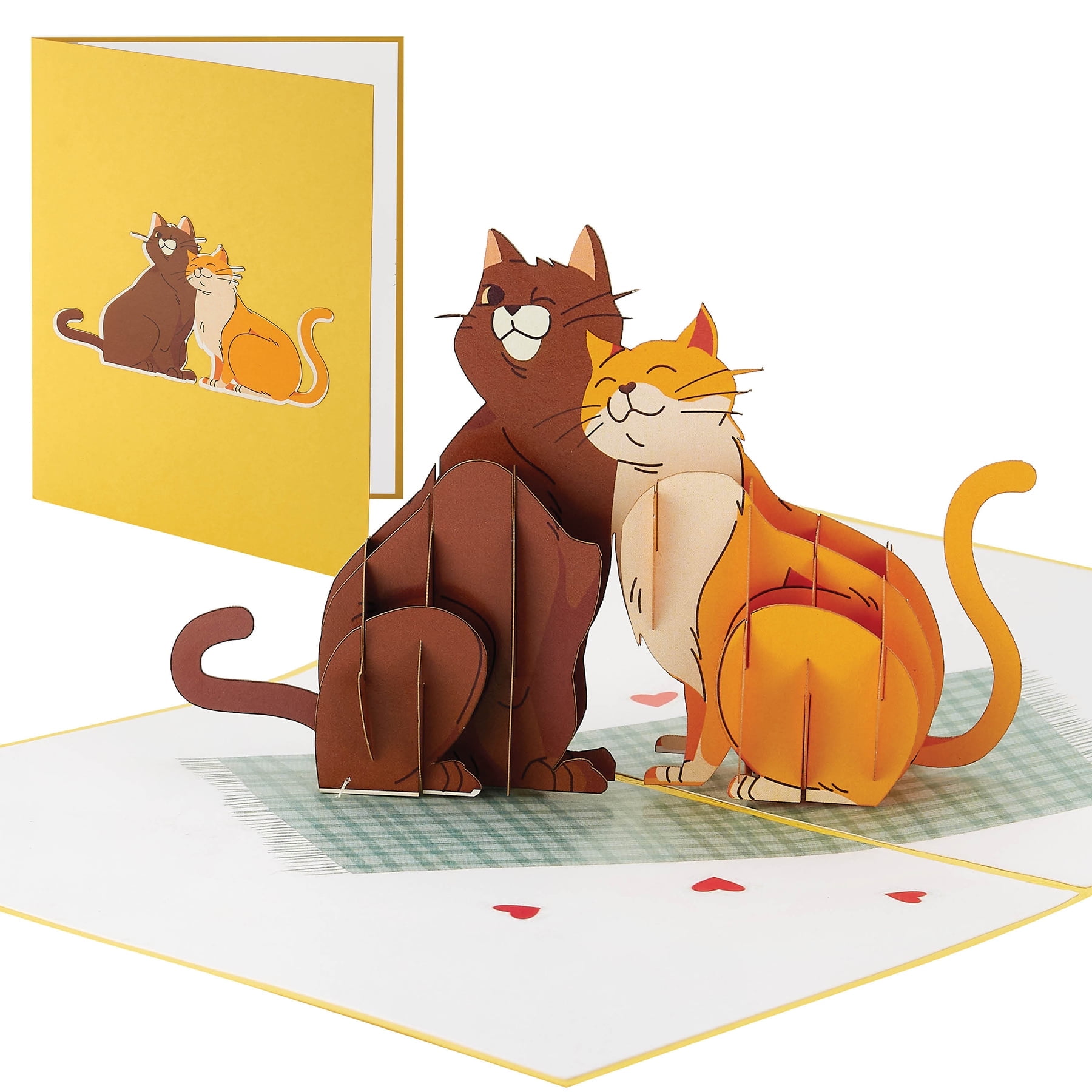 IOYOUNOW Cats Pop Up Card - 6x12 Inch Pet Love Greeting Card with ...