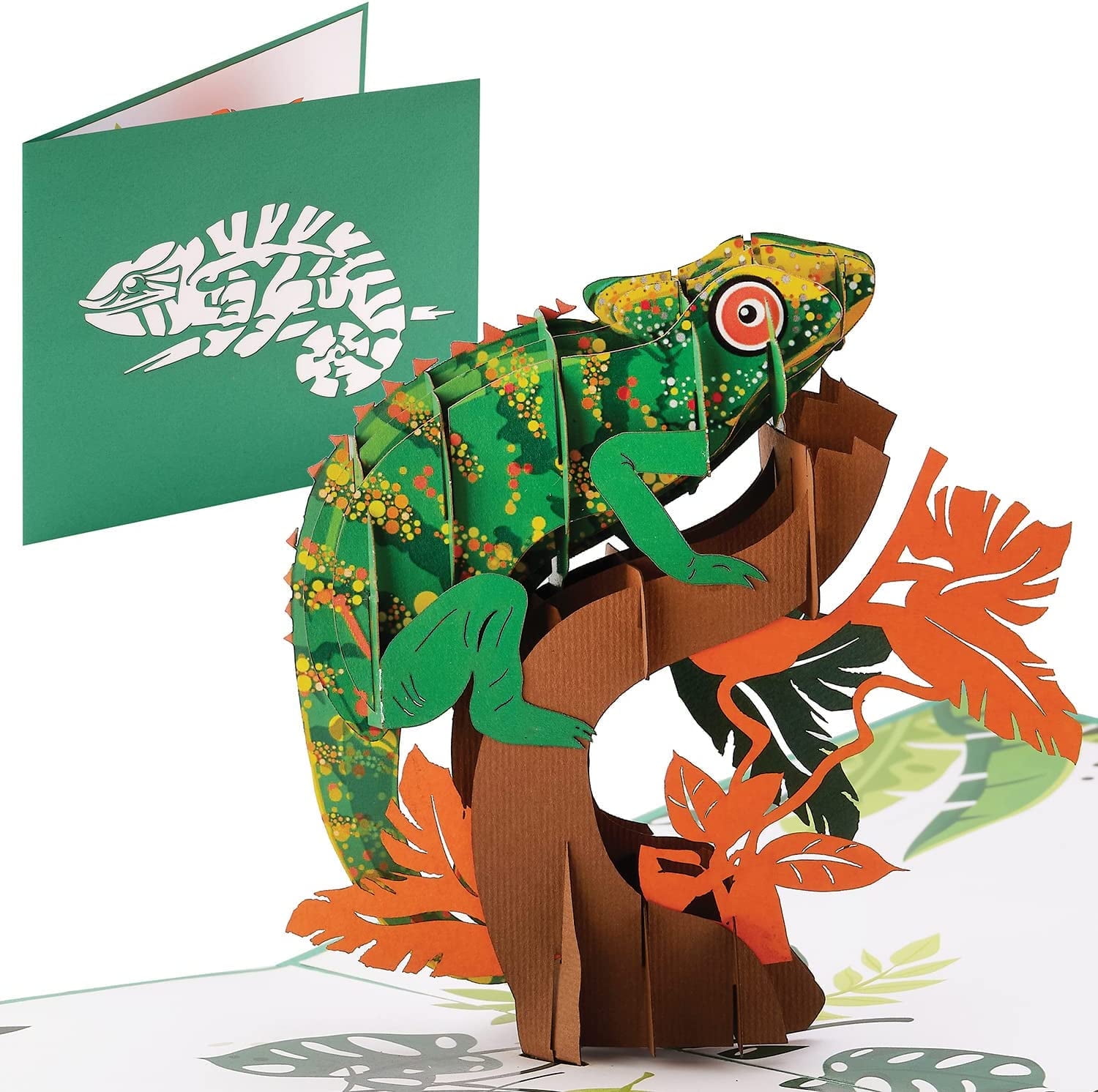 IOYOUNOW Chameleon Pop Up Birthday Card – 6x6 Inch Greetings Card with ...