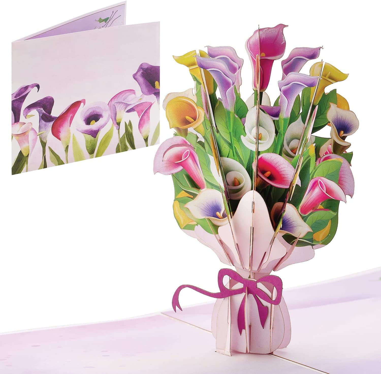 IOYOUNOW Rum Flower Pop Up Card – 6x6 Inch pop up flower bouquet, Pop ...