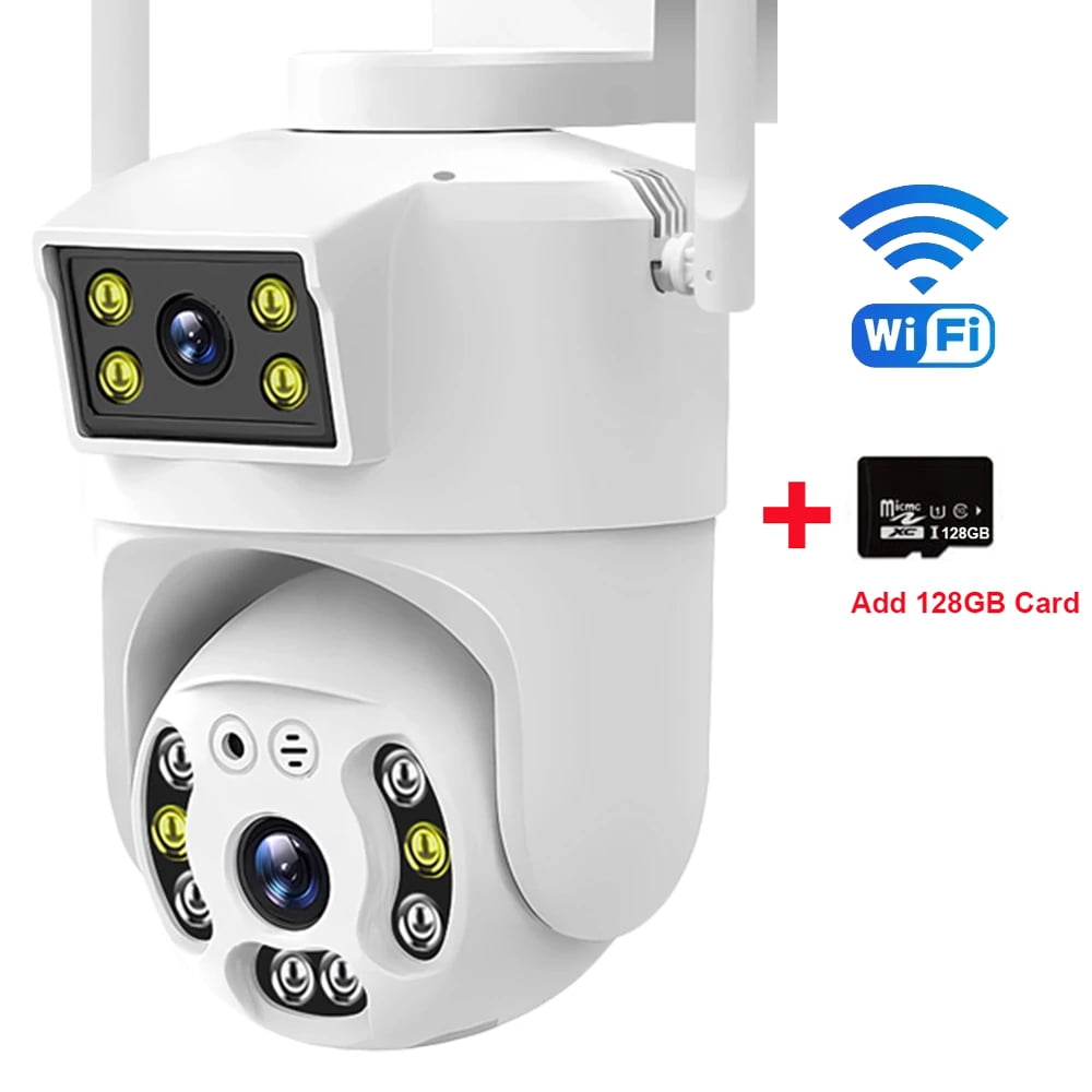 IP Camera With 4G Sim Card Dual Lens 8MP 4K WiFi Outdoor Camera PTZ ...