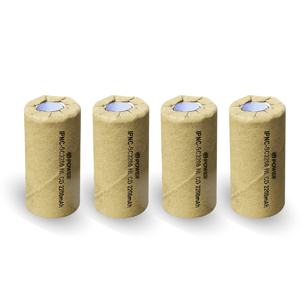 IP POWER NiCd Nickel Cadmium SubC 1.2V 2200mAh Insulated Paper Wrapped ...