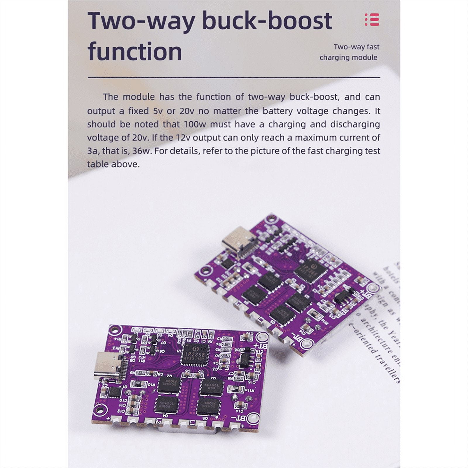 IP2368 Bidirectional 100W Fast Charging Module Buck-Boost Type-C ...