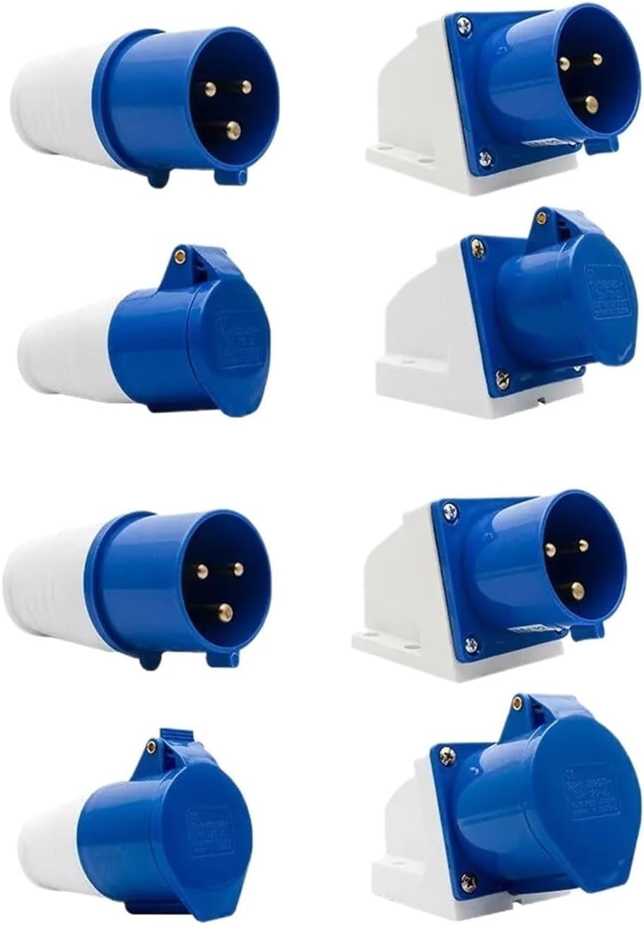 IP44 Industrial Socket 3 PIN Waterproof Connector 16A 32A Socket ...