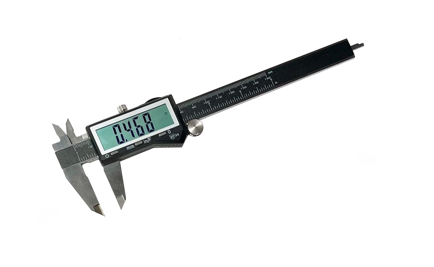 IP54 Electronic Digital Caliper 0-6" Display Inch/Metric/Fractions ...