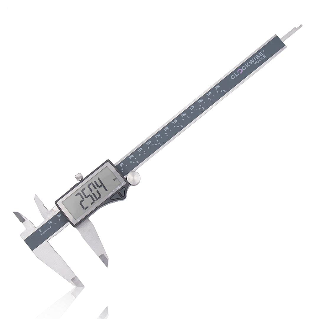 IP54 Grade Digital Caliper, DCLR-0805 0-8" /200mm, Inch/Metric ...