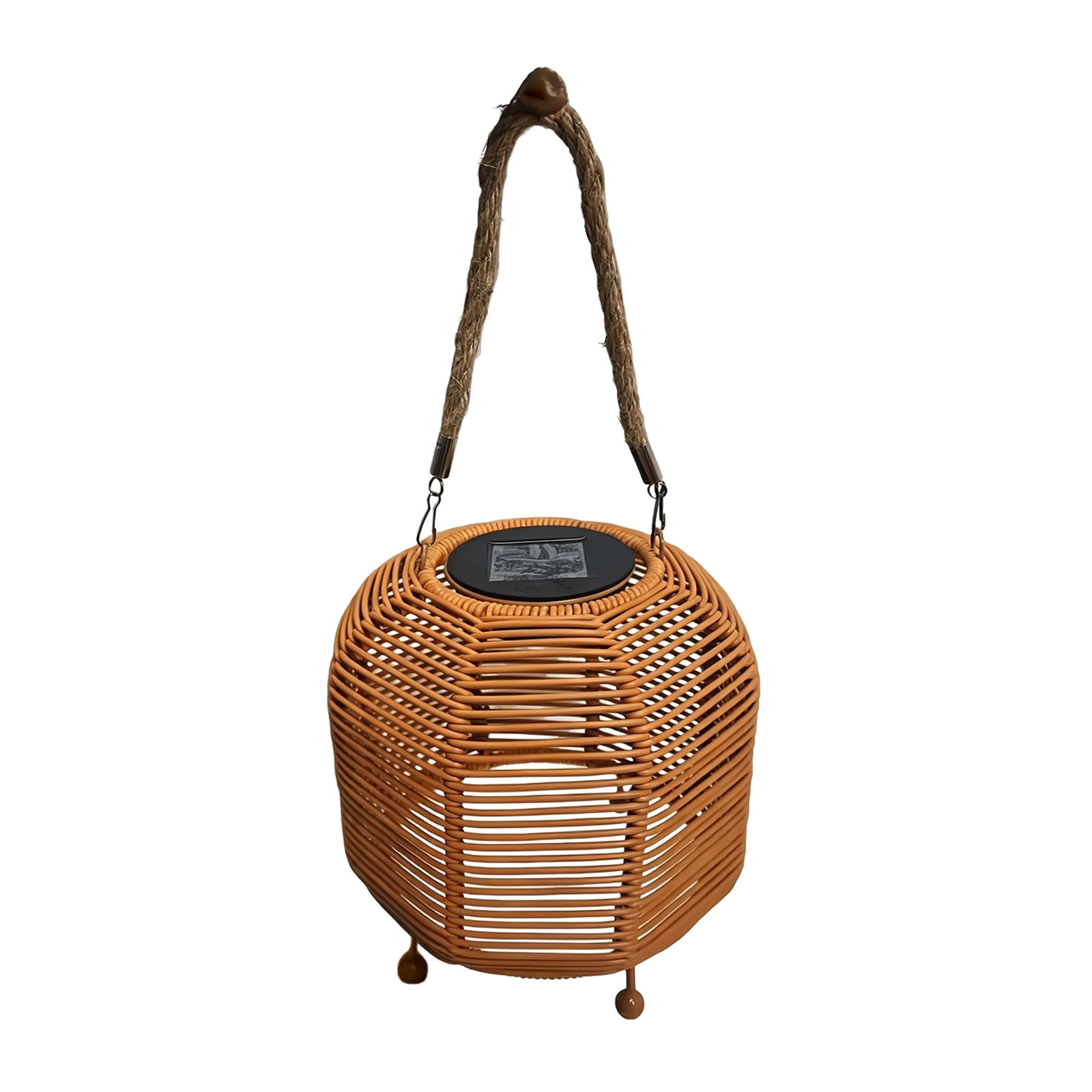 IP54 Waterproof Solar Rattan Lantern, Dual Use Outdoor Table Lamp, Warm ...