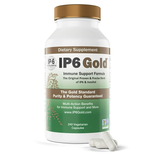 IP6 Gold Pure Inositol Immune Support Formula, 240 Vegetarian Capsules ...