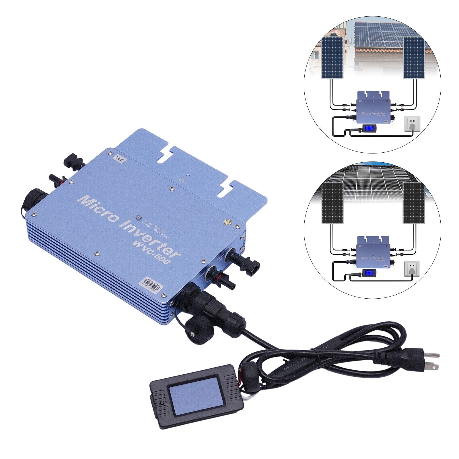IP65 Waterproof Microinverter 600W Solar Grid Tie Micro Inverter for ...
