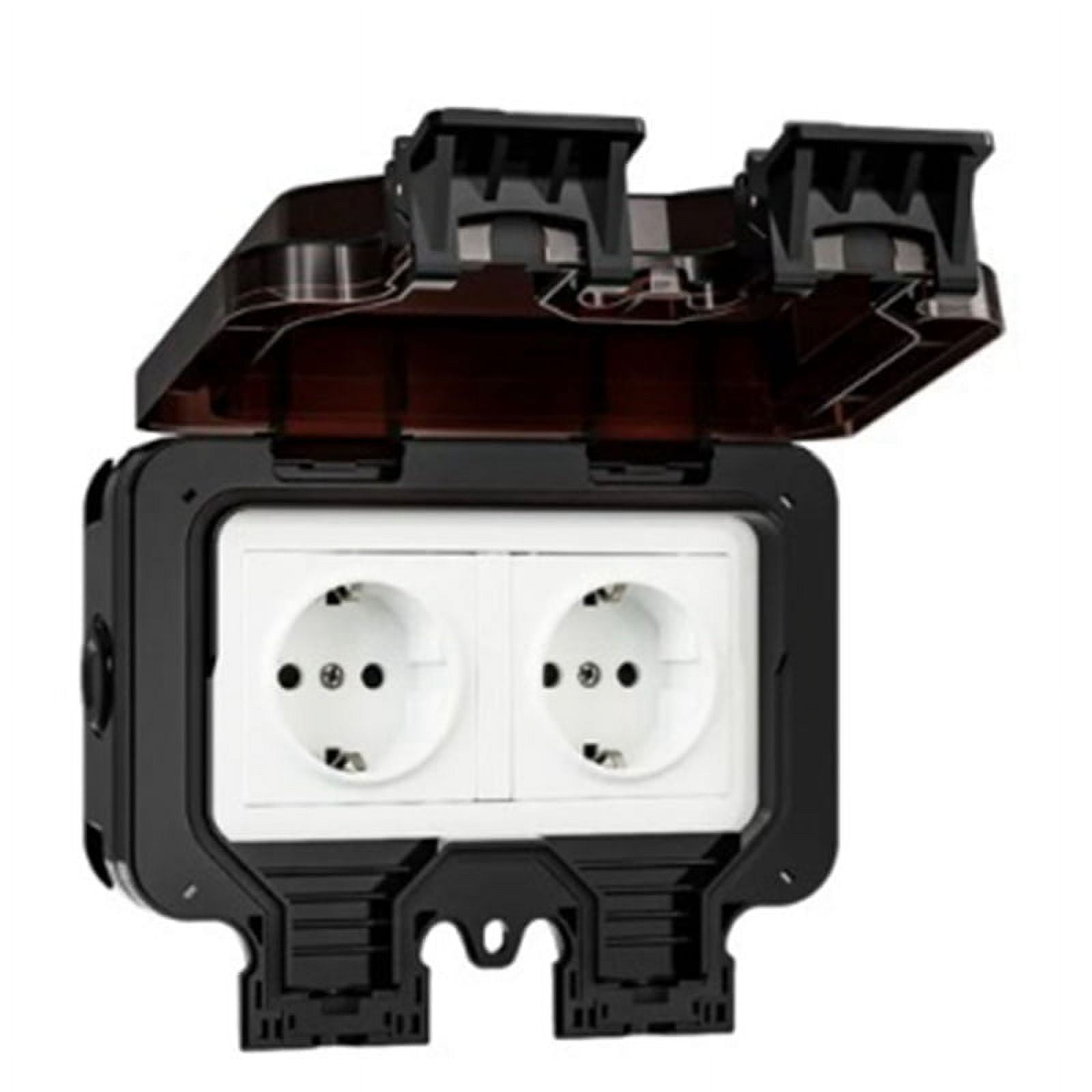 IP66 Waterproof Socket 220V Black Wall Plug Power(B) - Walmart.com
