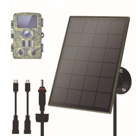 IP66 Waterproof Trail Camera Solar Panel 6000Mah 3W 5V Power Supply For ...