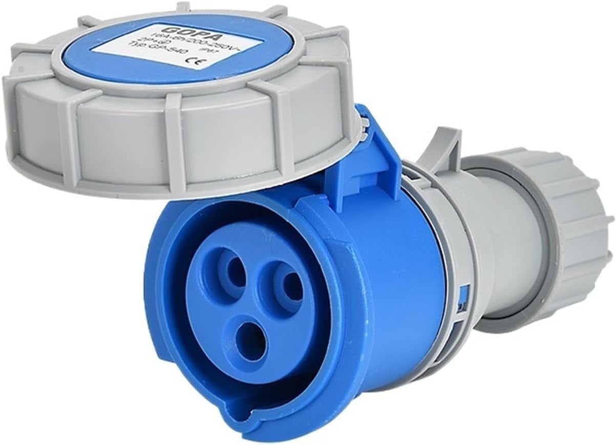 IP67 Industrial Plug and Socket Electrical Connector 3PIN 4PIN 5PIN 16A/32A Waterproof Panel ...
