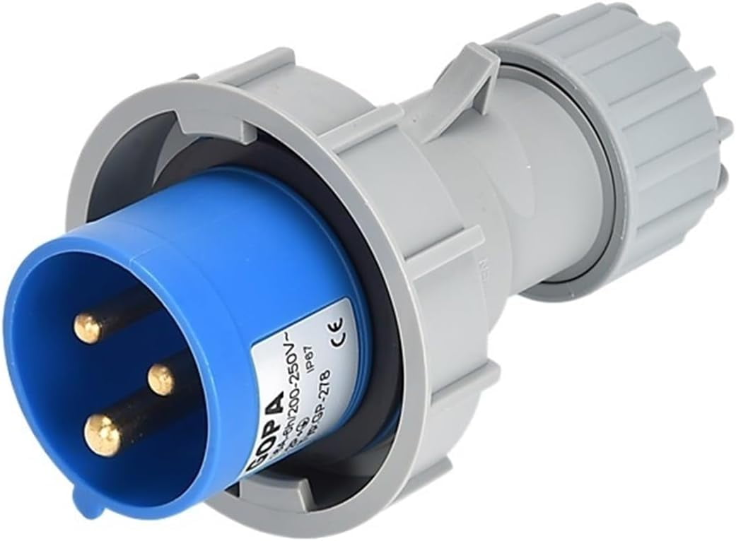 IP67 Industrial Plug and Socket Electrical Connector 3PIN 4PIN 5PIN 16A/32A Waterproof Panel ...