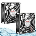 Wathai IP67 Waterproof 80mm x 25mm 12V Cooling DC Fan for RV Fridge ...