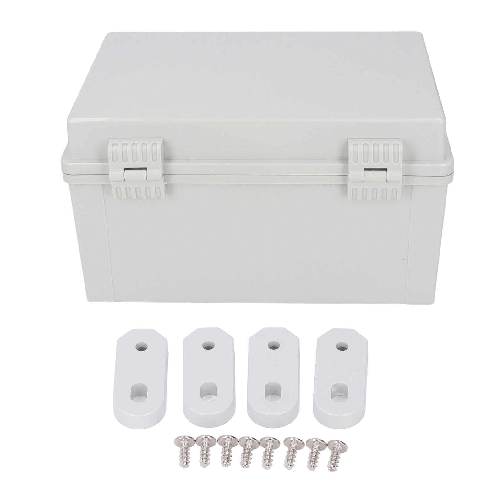 IP67 Waterproof Electrical Junction Box, Grey Hinged Cover Outdoor ...