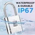 IP67 Waterproof Fingerprint Padlock Lock Smart Lock Door Keyless ...