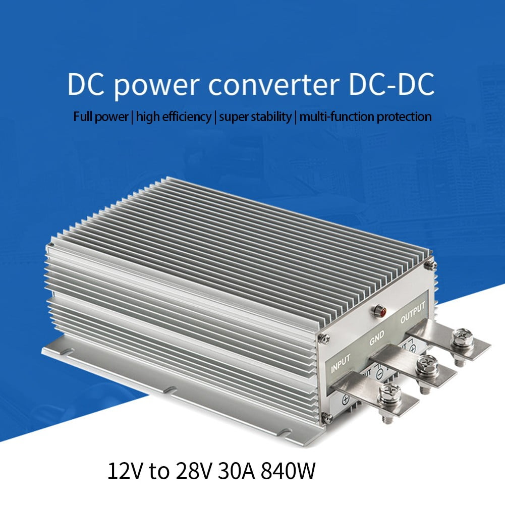 IP68 12VDC to 28VDC 30A Step-Up Power Supply 840W DC Converter ...