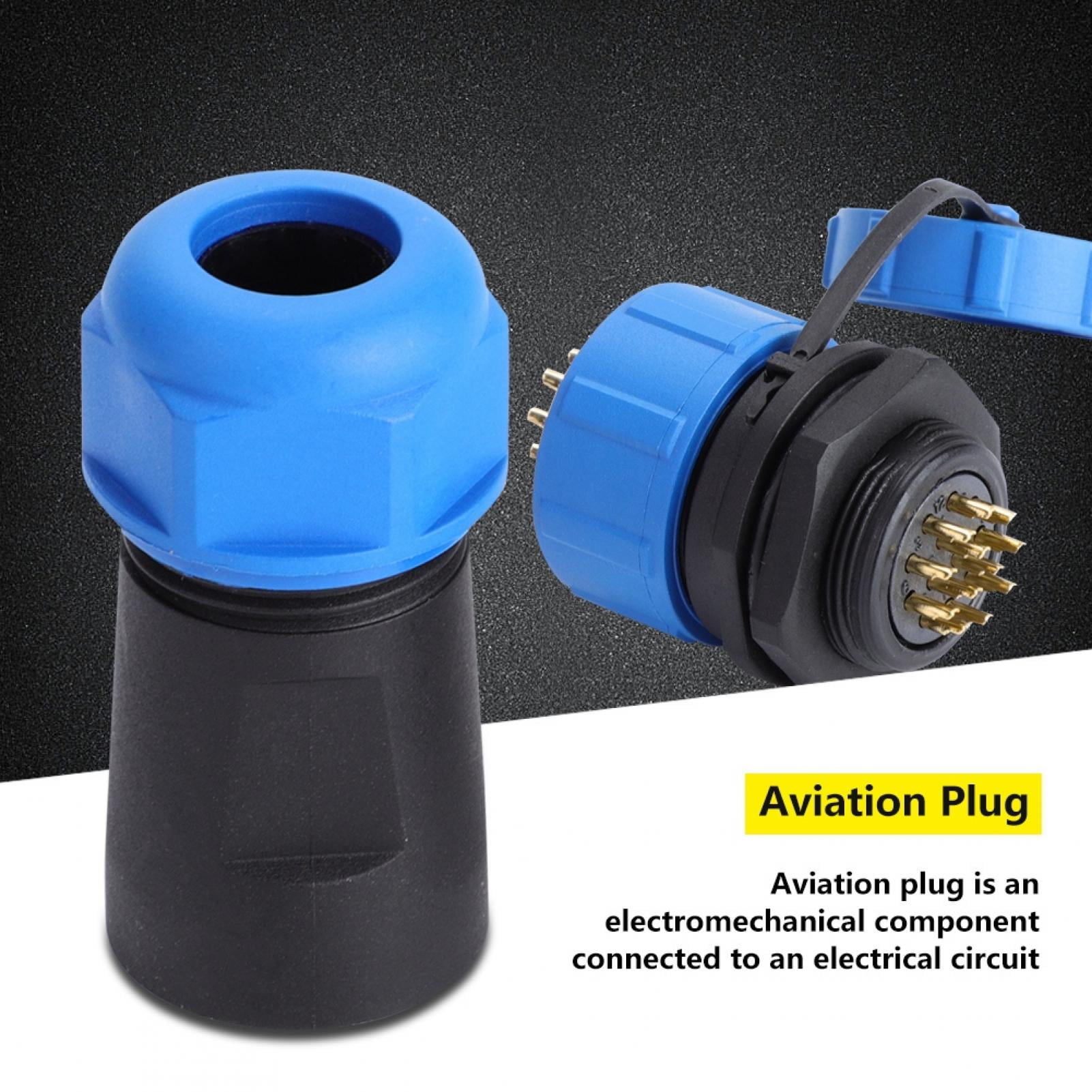 Neyseki IP68 SP21 9Pin Waterproof Plastic Aviation Plug Socket ...