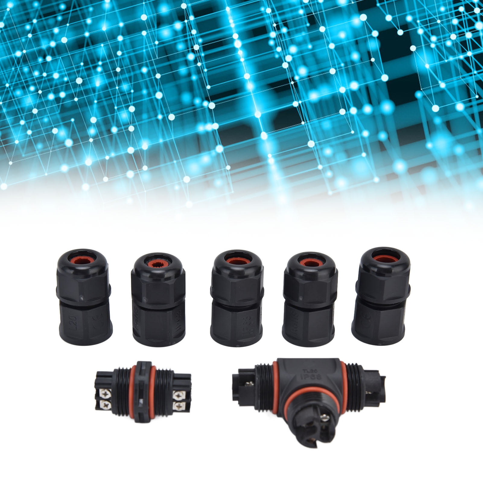 IP68 Waterproof 3-Pin Cable Connector Junction Box for Outdoor ...