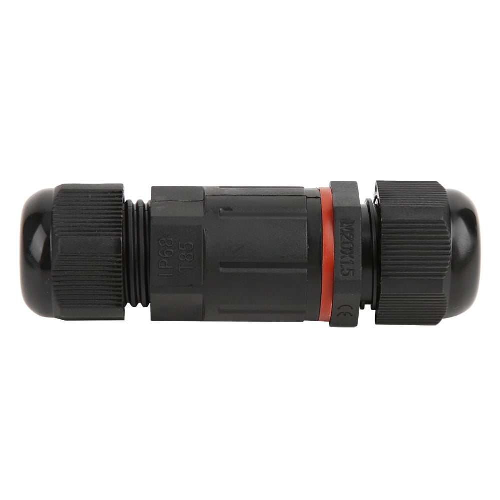 IP68 Waterproof Cable Connector, 3-Core Straight Through Outdoor ...