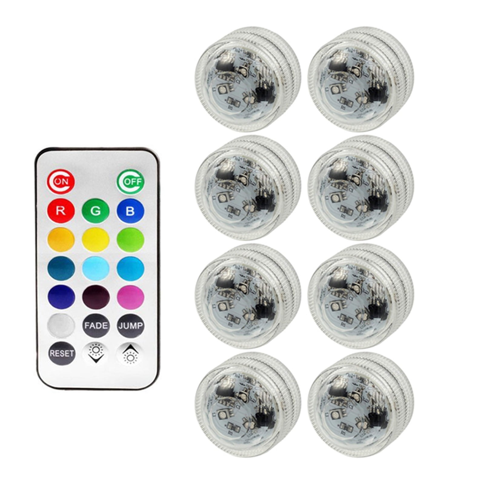 IP68 Waterproof Colorful Submersible LED Underwater Light With Battery ...