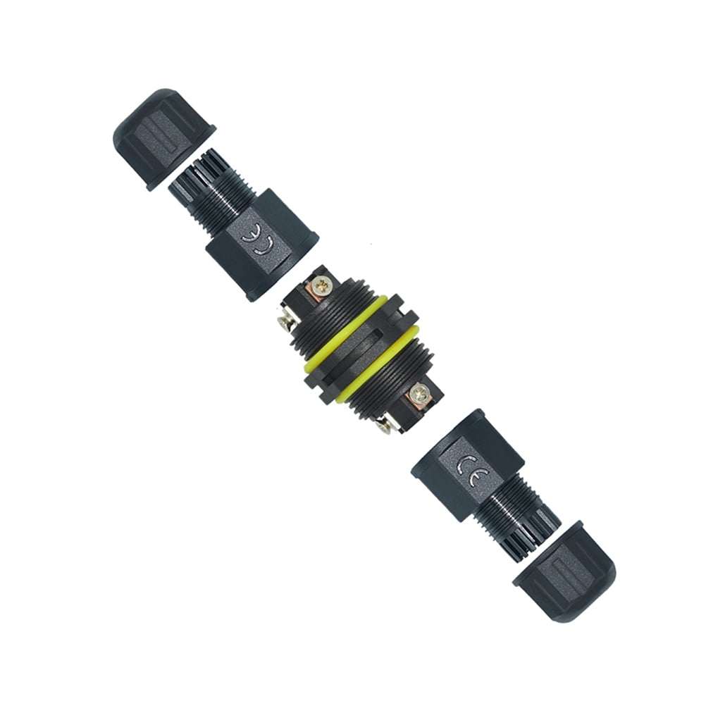 IP68 Waterproof Connector 3 Pin 2 Way Cable Terminal Adapter Wire ...