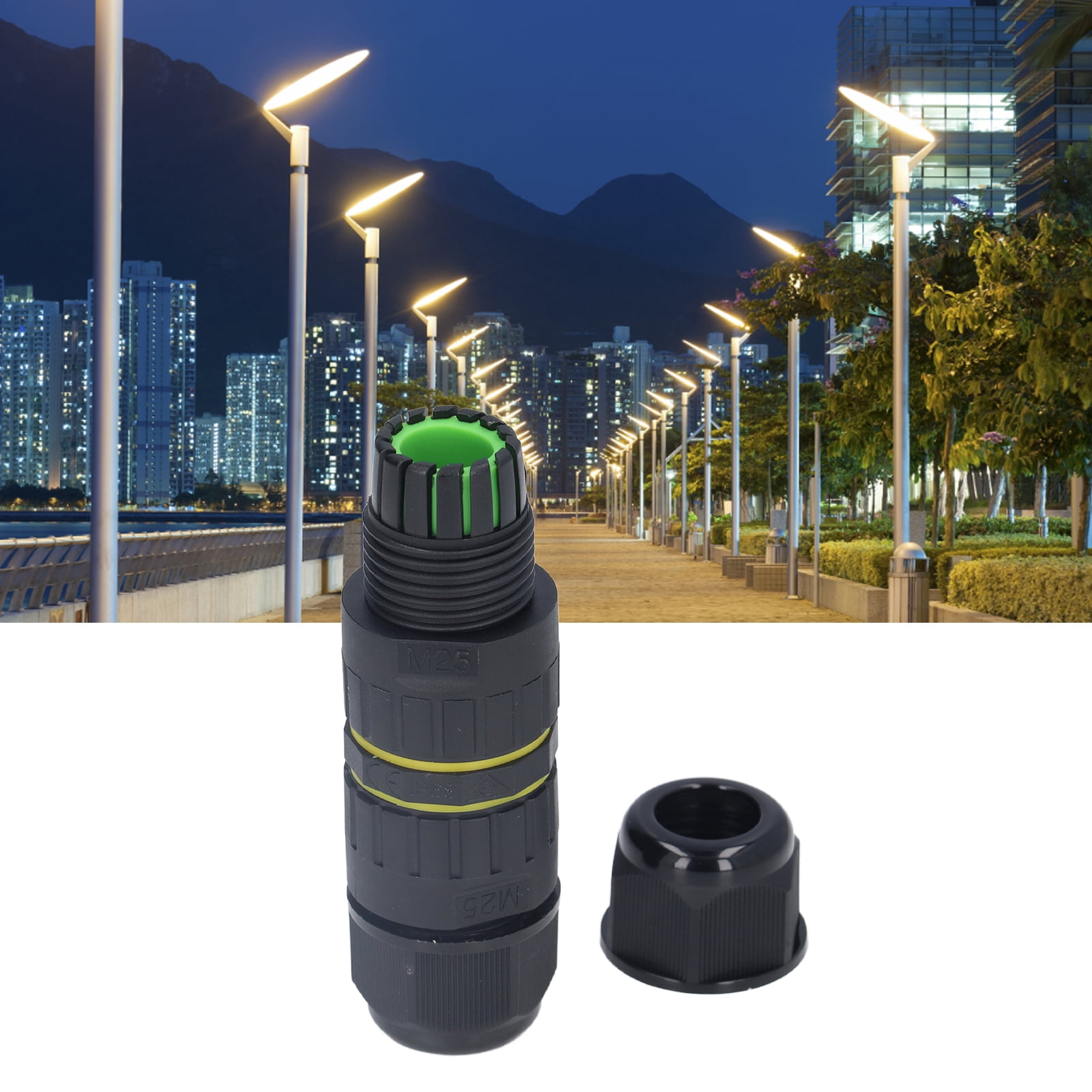 IP68 Waterproof Connector, 5 Core M25, Outdoor Power Supply For 10,14mm ...