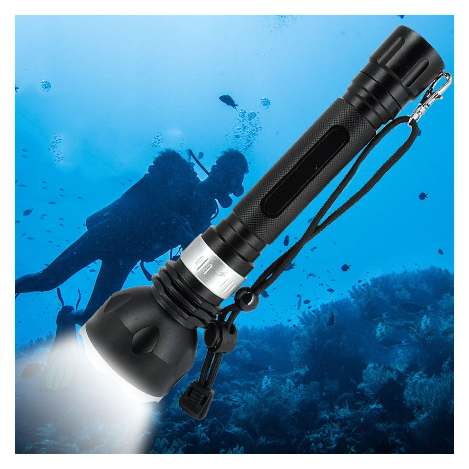 IP68 Waterproof Diving Flashlight Professional Diving Torch 100M ...
