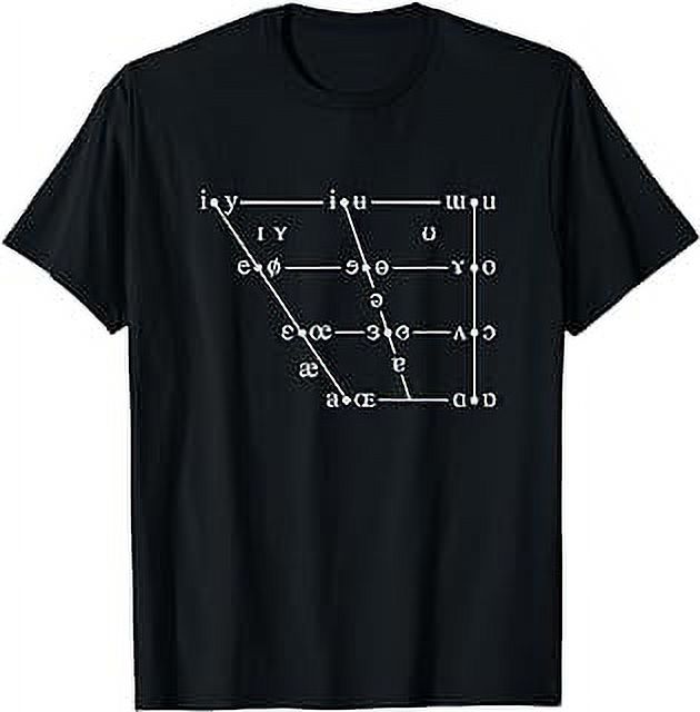 IPA International Phonetic Alphabet Vowel Chart T-Shirt - Walmart.com