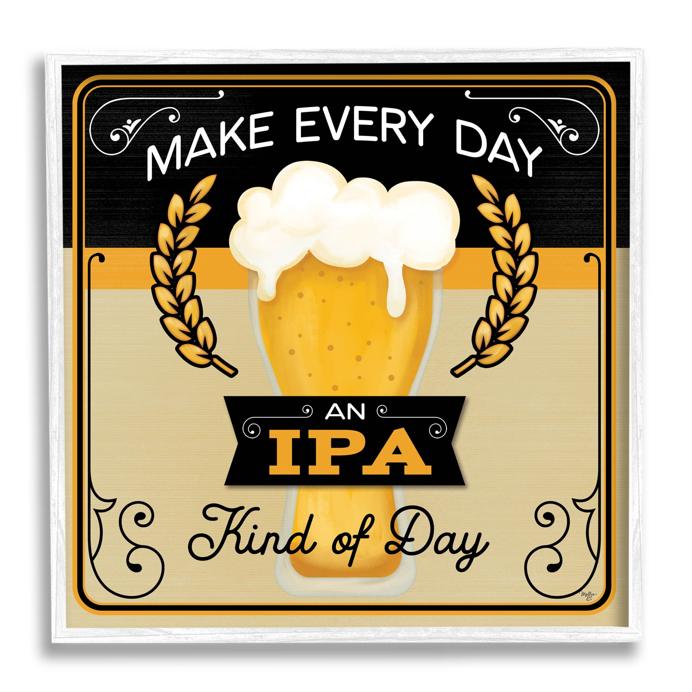 Free Shipping! Stupell Industries IPA Kind Of Day Beer Sign White ...