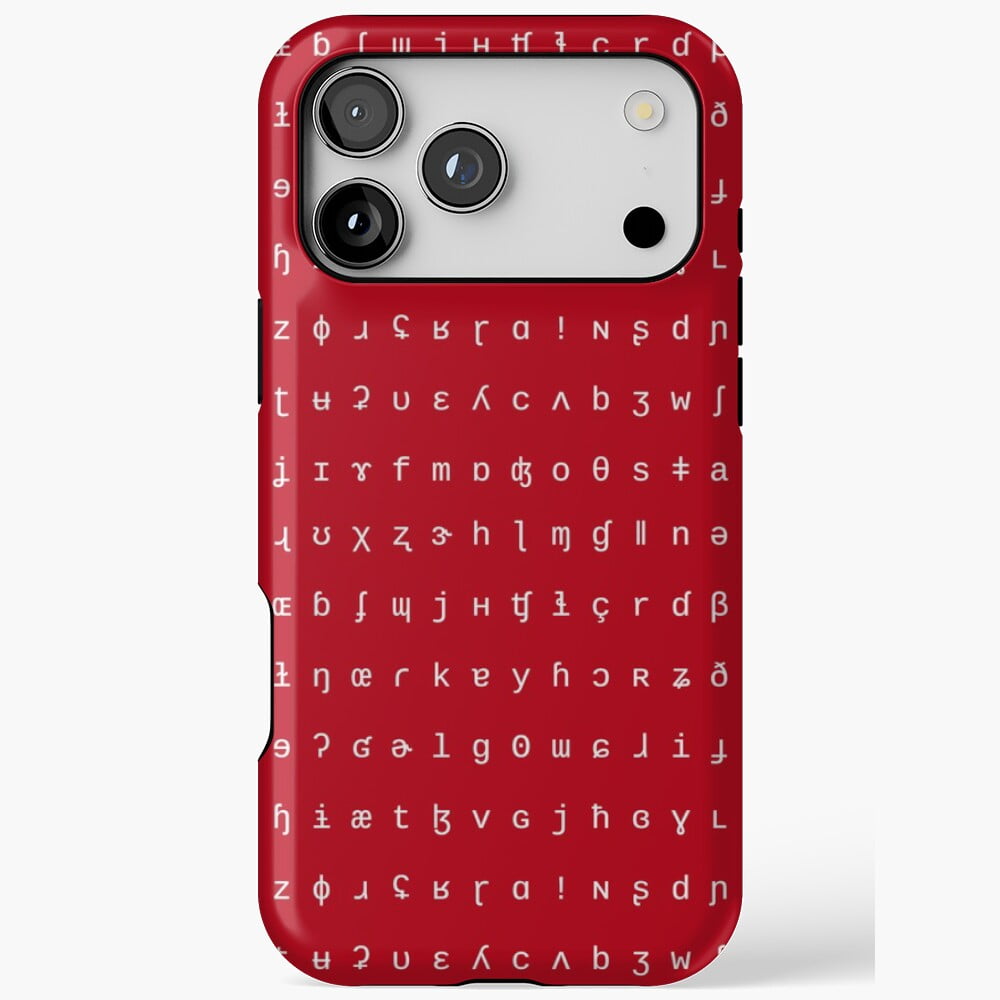 IPA Phonetic Alphabet Red White Range Compatible Phone Case for ...
