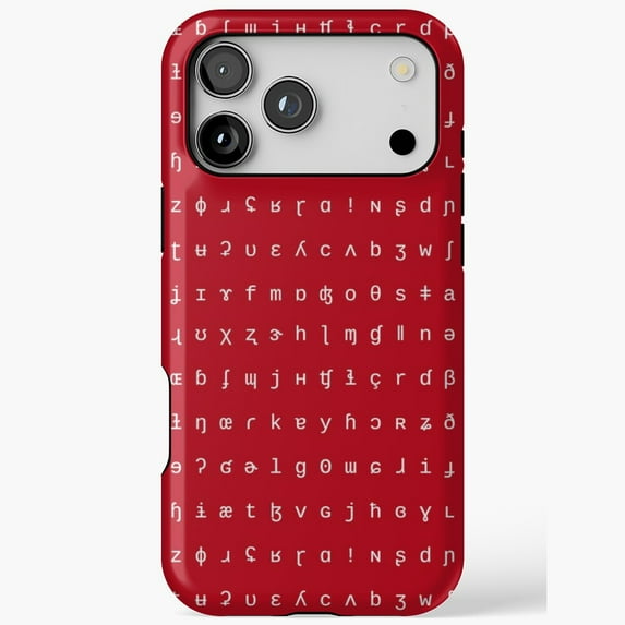 IPA Phonetic Alphabet Red White Range Compatible Phone Case for ...