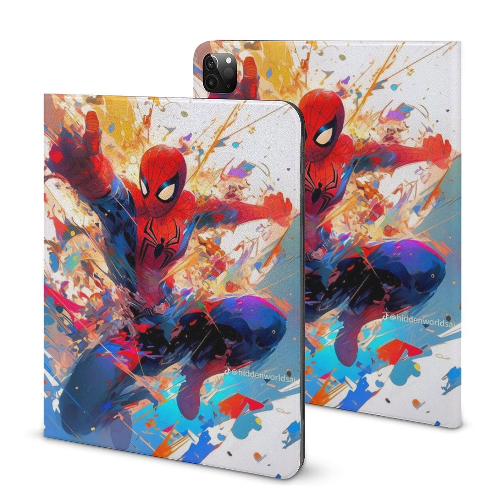 For IPAD Pro 2021 （11in） Generation Case Boys Women Cute Spider Man Folio Smart Cover Pencil ...