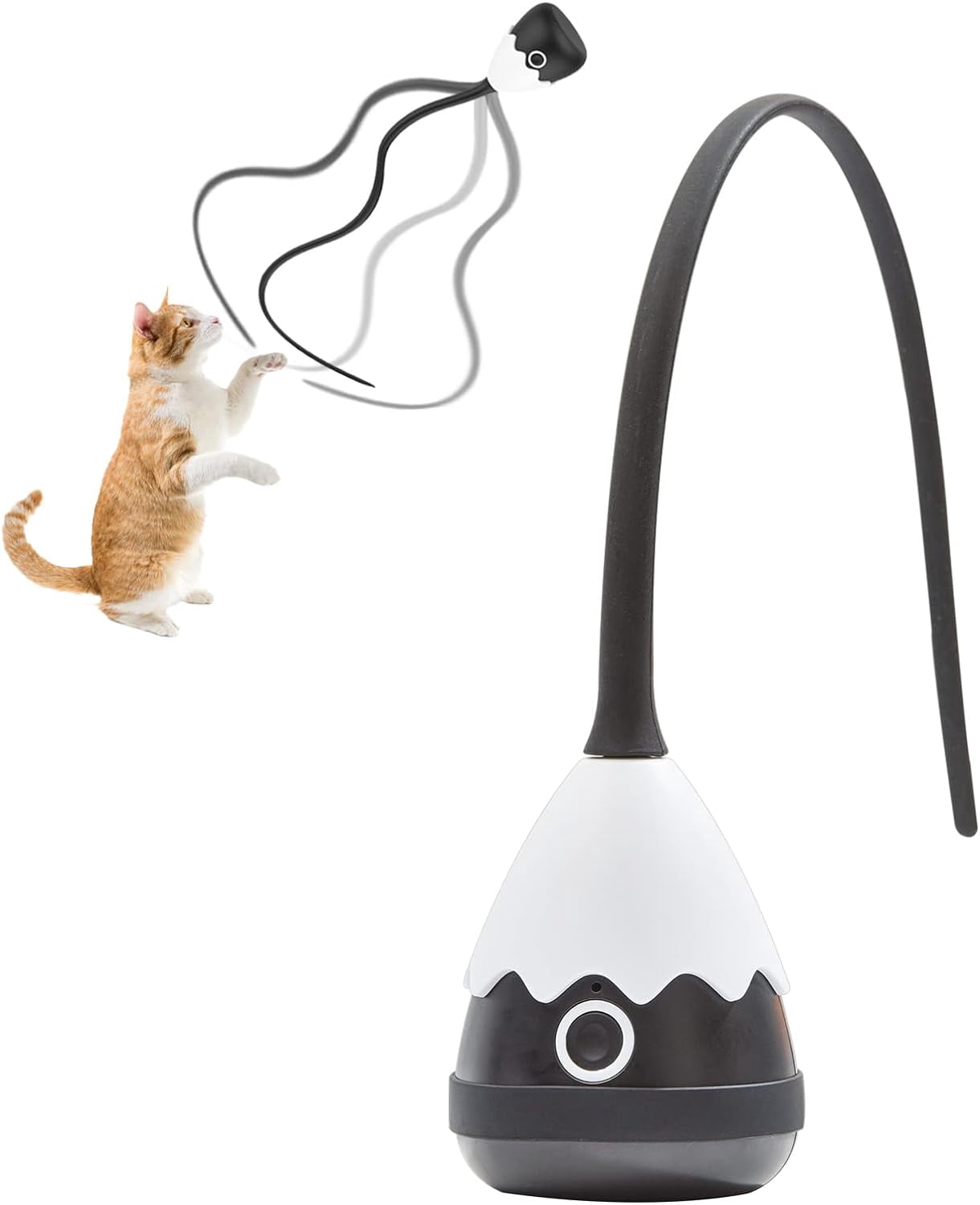 IPAPA Indoor Cat Stick Toy, Electronic Interactive Cat Toy, Automatic ...