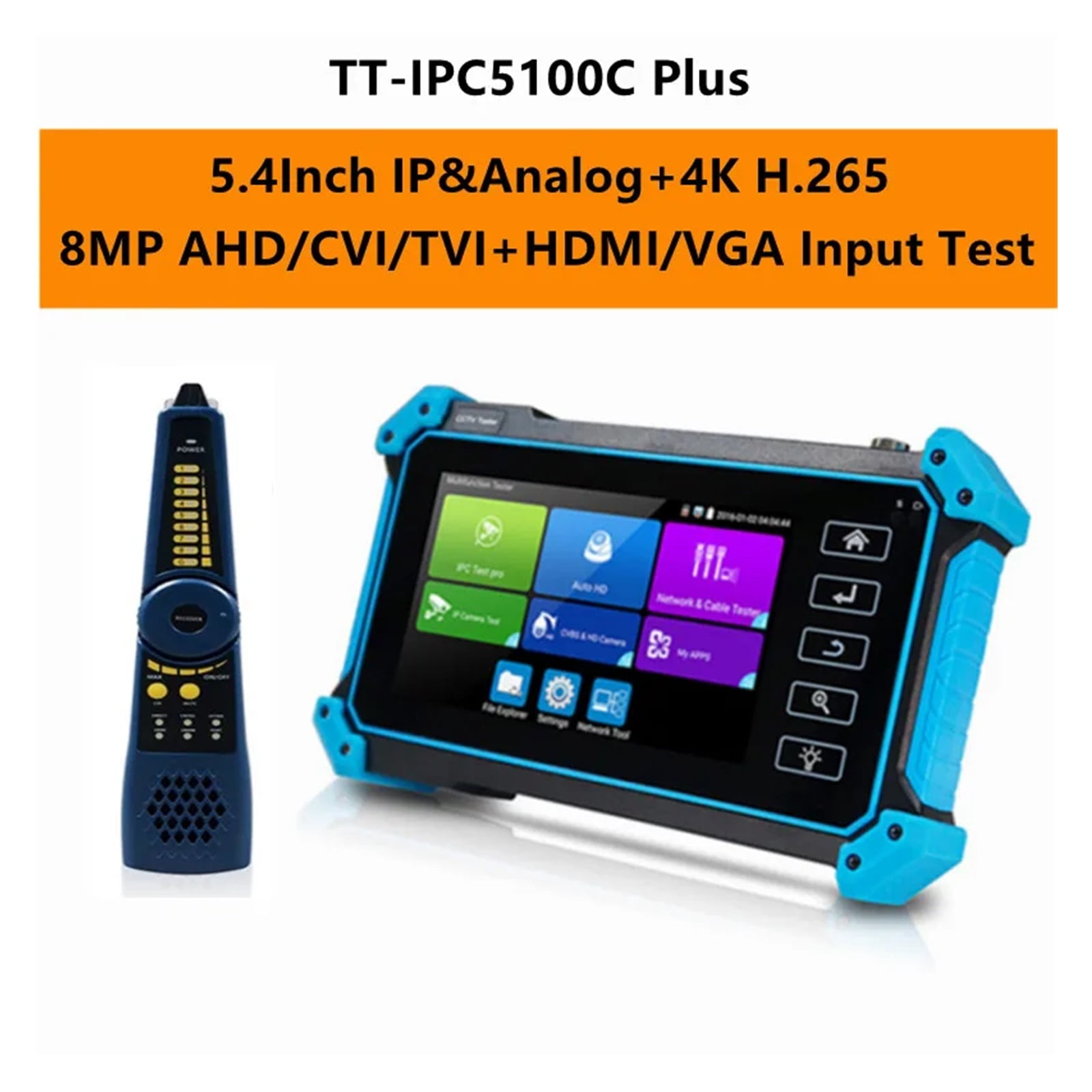 IPC-5200C Plus IP Camera Tester 5.4 Inch IPS Touch Screen Monitor CCTV ...